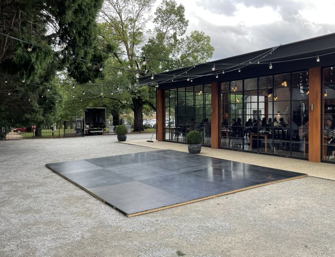 BLACK TIMBER FLOOR | Having A Party