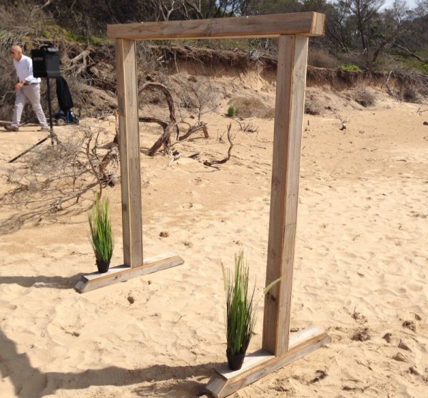 arch - reclaimed timber - Having A Party